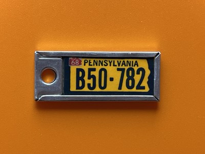 Pennsylvania License Plate DAV Tag 1968 Disabled American Veterans ...