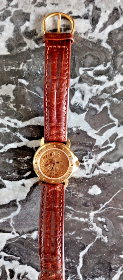 Rare Bon Ton Men's Watch Bass Fishing Relief | eBay