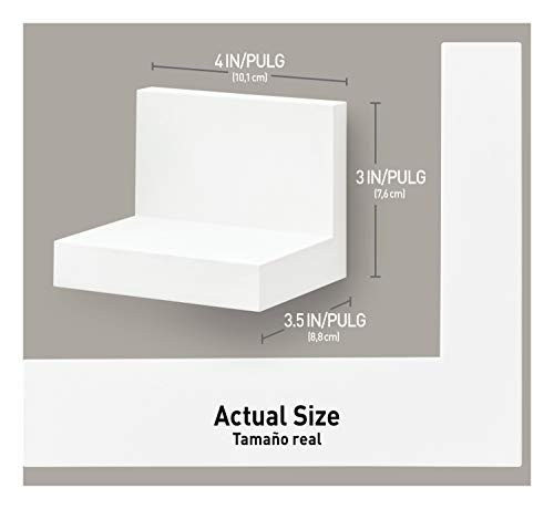 Display Ledges, Holds up to 2 lb, Quartz, 2 Ledges with 8 Medium Strips ...