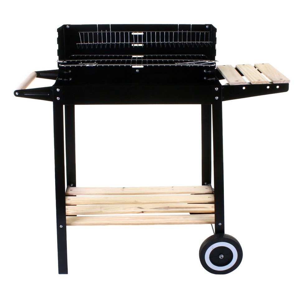 Large Rectangular BBQ Barbecue Steel Charcoal Grill Outdoor Patio ...