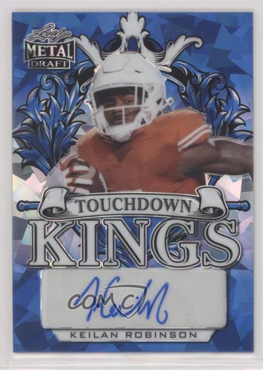 2022 Leaf Metal Draft - Touchdown Kings Autographs Blue Crystals #TK ...