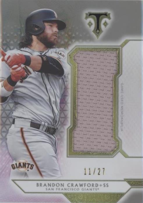 2018 Topps Triple Threads - Single Jumbo Relics Brandon Crawford #SJR ...