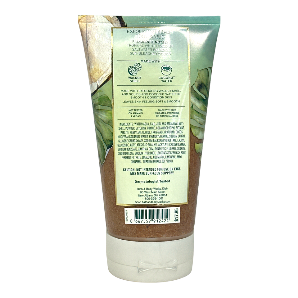 Bath & Body Works Waikiki Beach Coconut Exfoliating Beach Body Scrub 6 ...