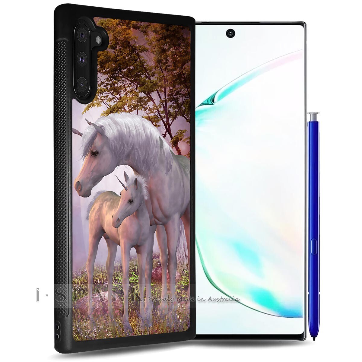 ( For Samsung Note 10 Plus, Note 10+ ) Back Case Cover AJH10683 Unicorn ...