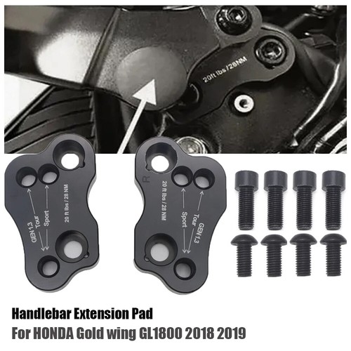 Handlebar Risers Adapter Kit For Honda Goldwing 1800 GL1800 2018-2023 ...
