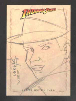 INDIANA JONES HERITAGE SKETCH ART CARD BY HOWARD SHUM 1/1 TOPPS 2008 | eBay
