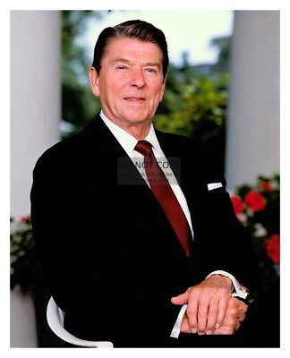 PRESIDENT RONALD REAGAN OF THE UNITED STATES OF AMERICA PORTRAIT 8X10 ...