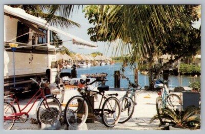 Postcard Key Largo Florida Kampground & Marina Bicycles | eBay