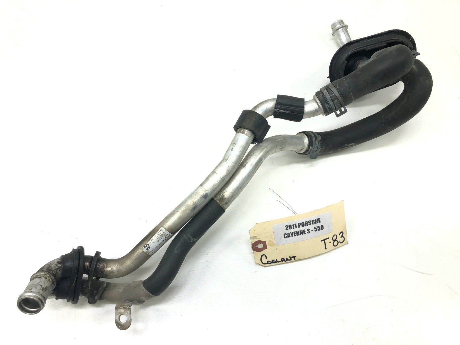 2011-2018 PORSCHE CAYENNE S HVAC HEATER BOX WATER HOSE PIPE SET X2 OEM ...