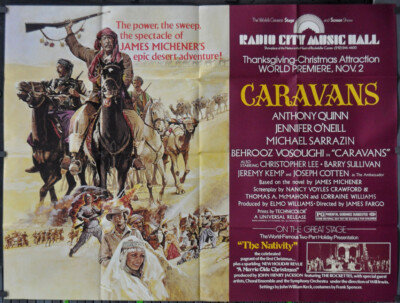 Caravans 1978 ORIGINAL 46X60 SUBWAY MOVIE POSTER ANTHONY QUINN ...