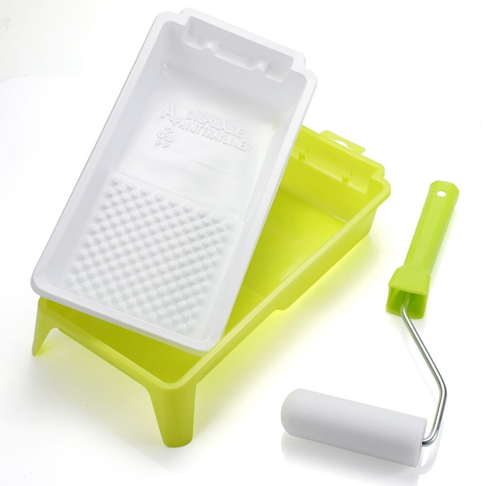 Paint Tray Kit, 4 Inch Paint Roller Tray Liner, Paint Tray, Paint ...