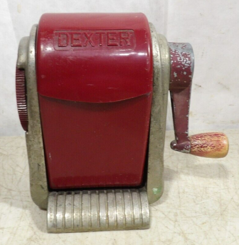 Vintage/Antique Dexter Red Art Deco Pencil Sharpener | eBay