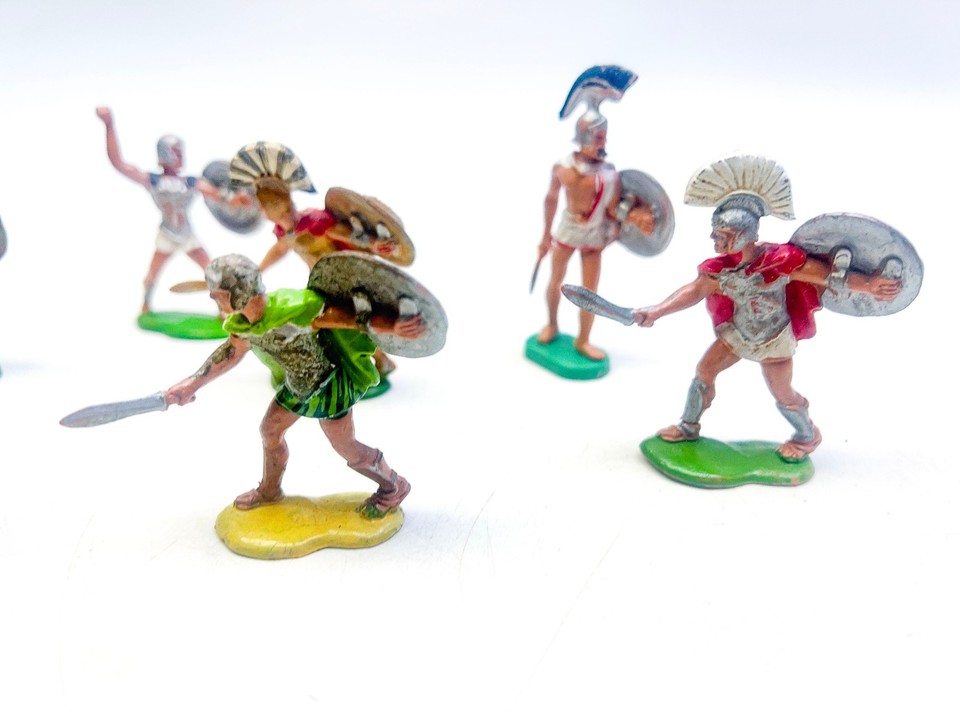 Vintage Britains Herald Ancient Greek Trojan plastic figures x7 | eBay UK