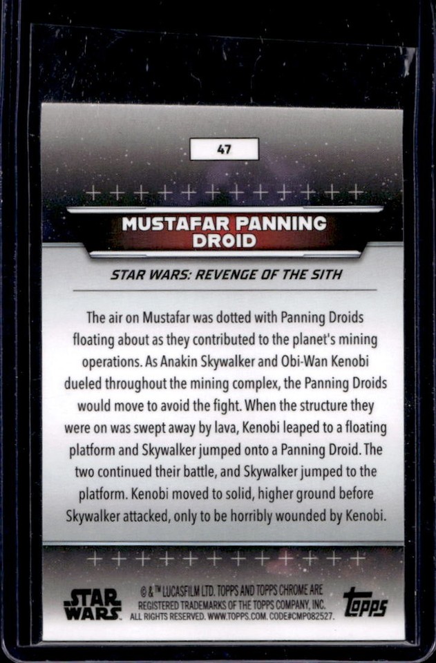 2024 Topps Star Wars Hyperspace Mustafar Panning Droid Gold Dust ...
