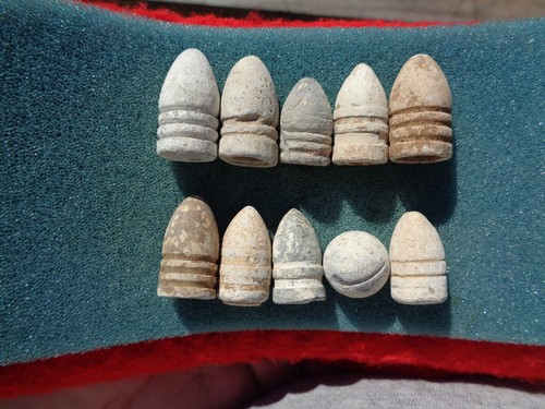 10 Different Various Style Confederate & Union Civil War Bullets Z | eBay