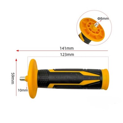 Angle Grinder Side Handle M8 Thread Vibration Absorbing Shock Reduction ...