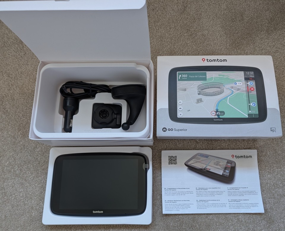 TomTom GO Superior 7” Screen Sat Nav New-Box opened Lifetime Maps | eBay UK
