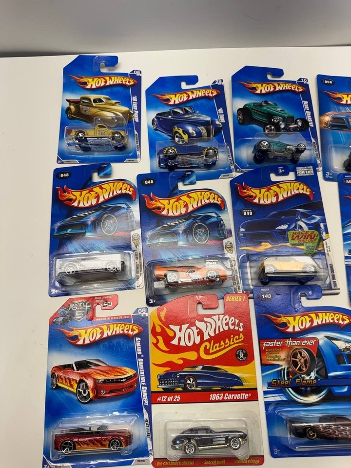 Hot Wheels Lot of 15 New on Card Blue Cards 2000s Collection | eBay