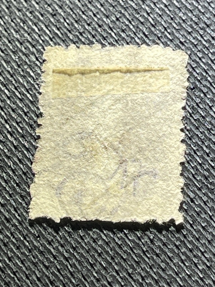 Antique Tasmania 6 Pence Stamp Scott #14A4 Watermark #49 Used Date ...