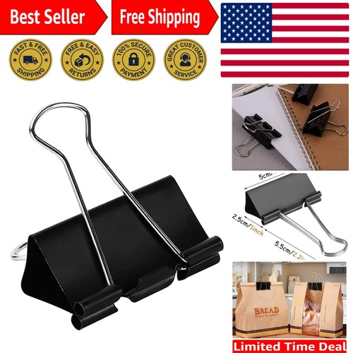 Extra Large 36-Pack Jumbo Binder Clips 2 Inch - Durable Paper Clamps in ...