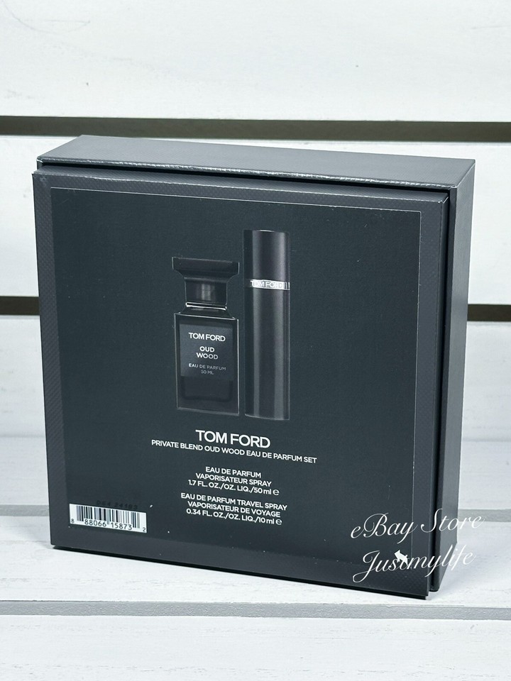 Tom Ford Oud Wood 2pcs EDP Gift Set , Full 1.7oz +Travel 0.34oz, New In ...