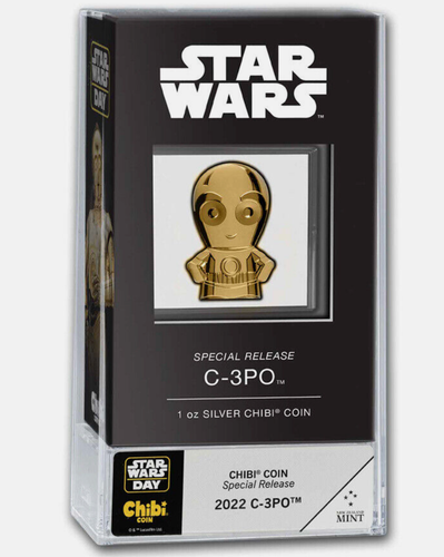 2022 Niue Star Wars C-3PO Chibi 1 oz Silver Coin in Case | eBay