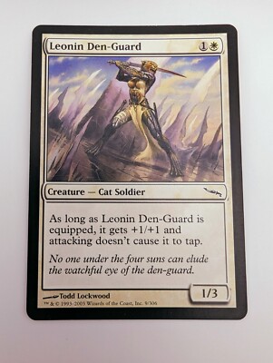 Magic the Gathering LEONIN DEN-GUARD Mirrodin MTG | eBay