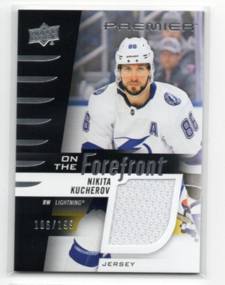 2023-24 UD Premier NIKITA KUCHEROV On The Forefront Game-Used Jersey ...