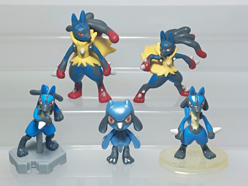 Mega Lucario Riolu Pokemon Figure Set Takara Tomy Moncolle Plus Box 1.8 ...
