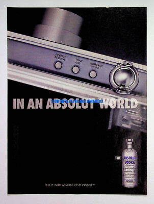 Absolut Vodka 2008 Digital Camera Trade Print Magazine Ad Alcohol ...