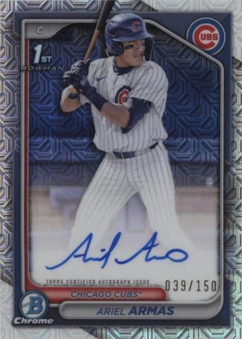 2024 Bowman Draft - Chrome Prospect Autographs Choice Refractor #CPA-AA ...