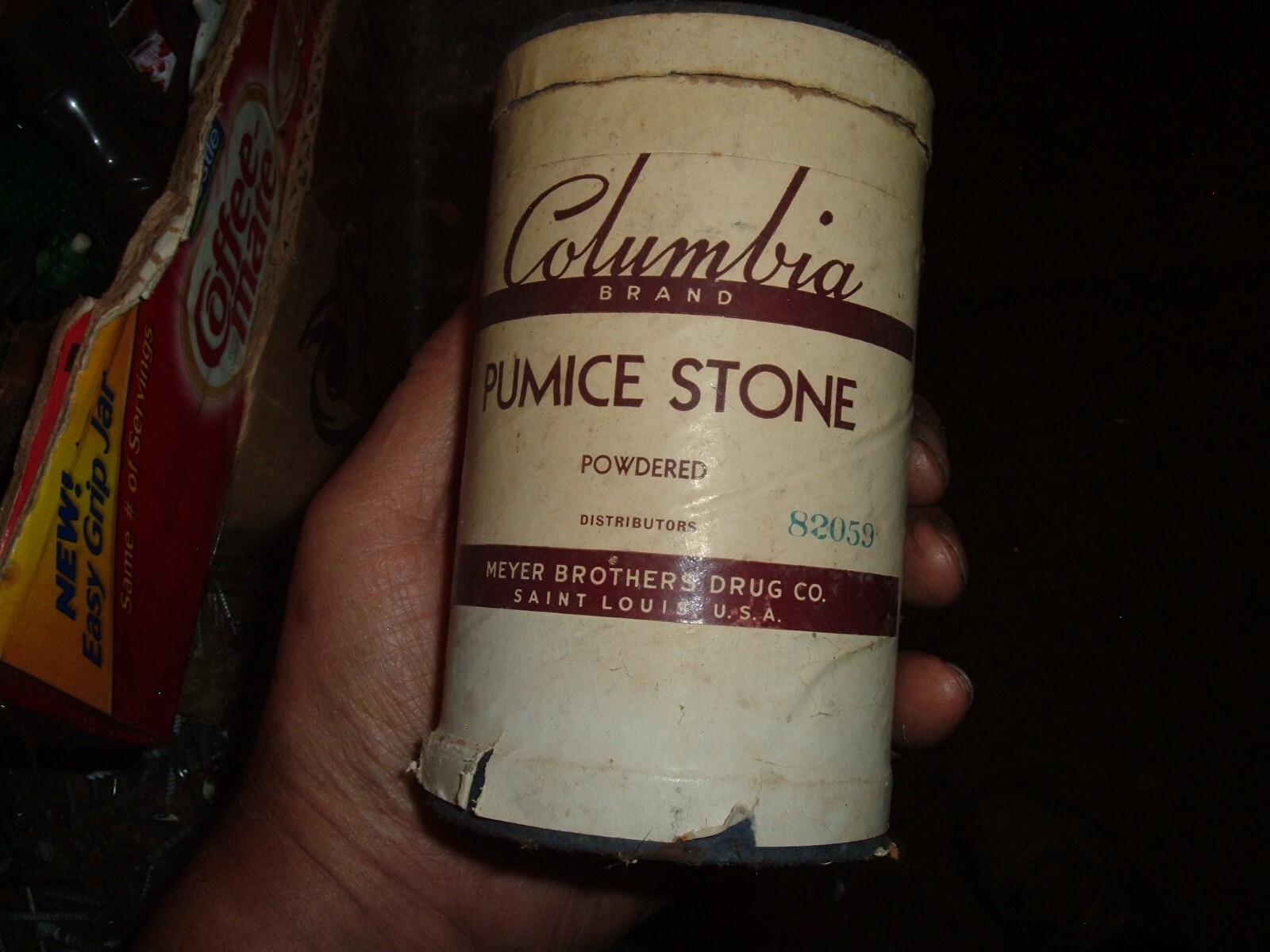 POWDERED PUMICE powder in paper tube 1/2 full CONTENTS vintage 1959 | eBay