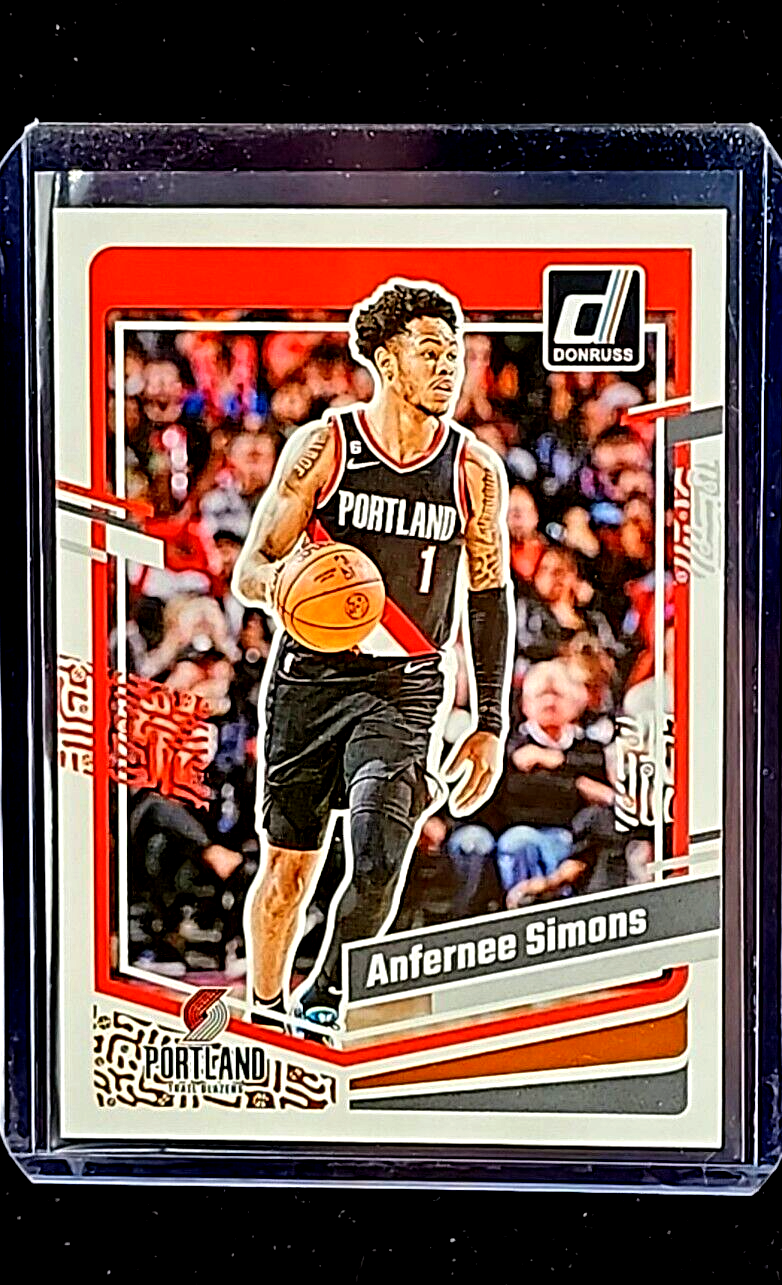 2023 2023-24 Donruss #97 Anfernee Simons Portland Trail Blazers ...