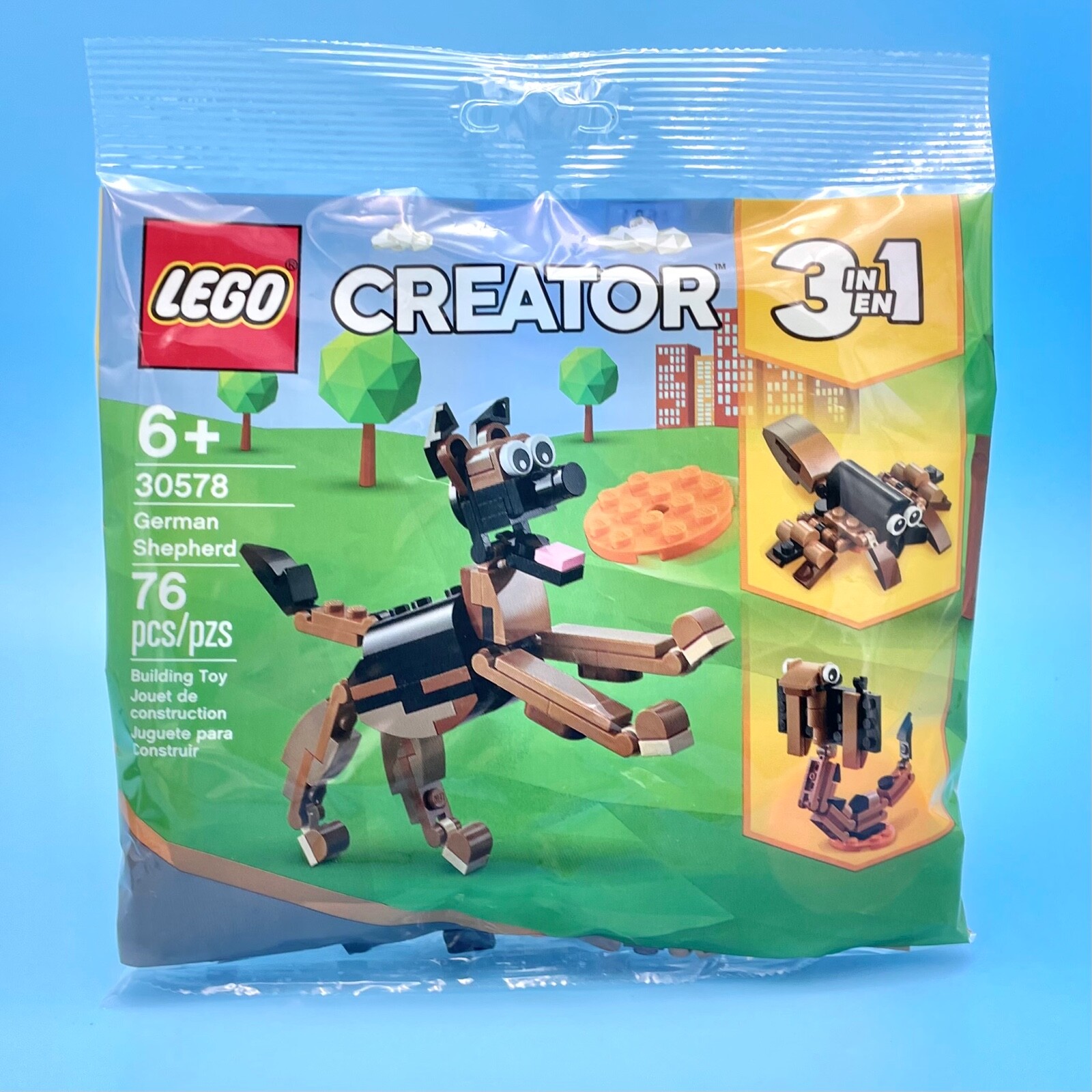 LEGO Creator 3-1 German Shepherd Dog Frisbee 30578 Tarantula Spider ...