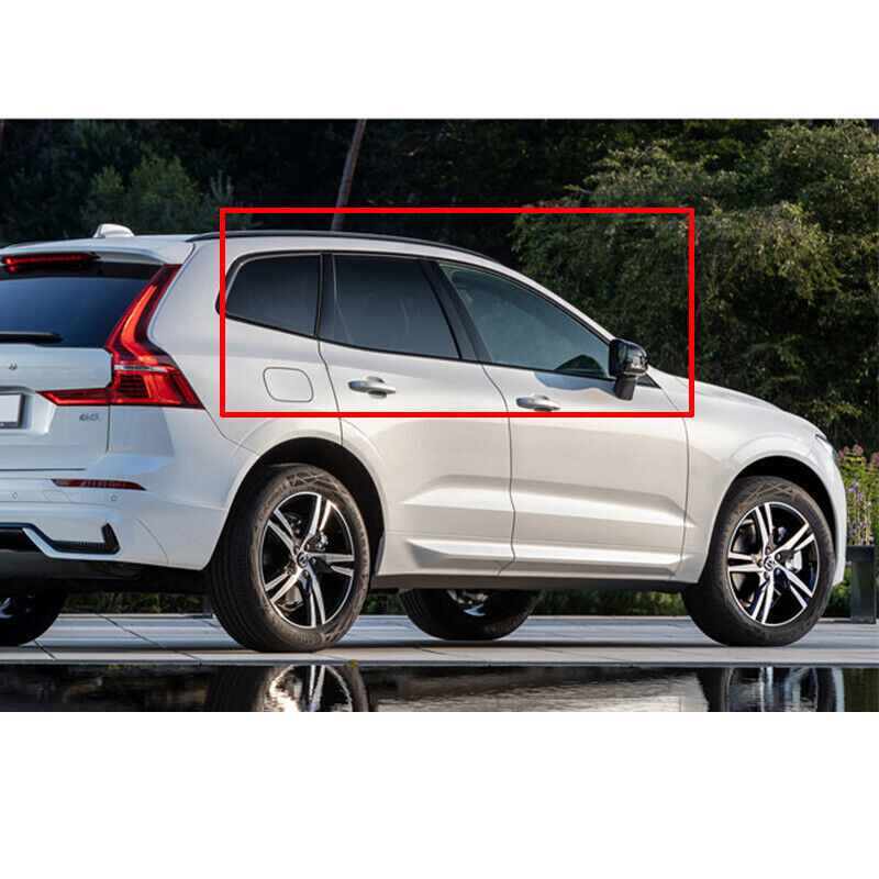 For Volvo XC60 2018-2024 Black Exterior Window Molding Strip Sill Cover ...