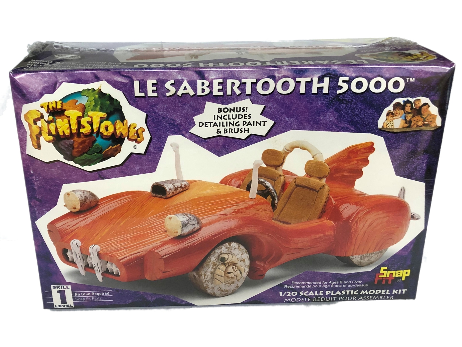 Lindberg 72412 1/20 Snap Together Flintstones Le Sabertooth Plastic ...
