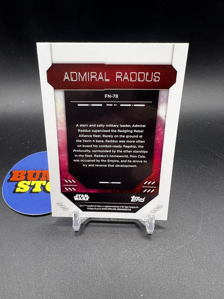 2023 Topps Finest Star Wars Admiral Raddus Fn-78 | eBay