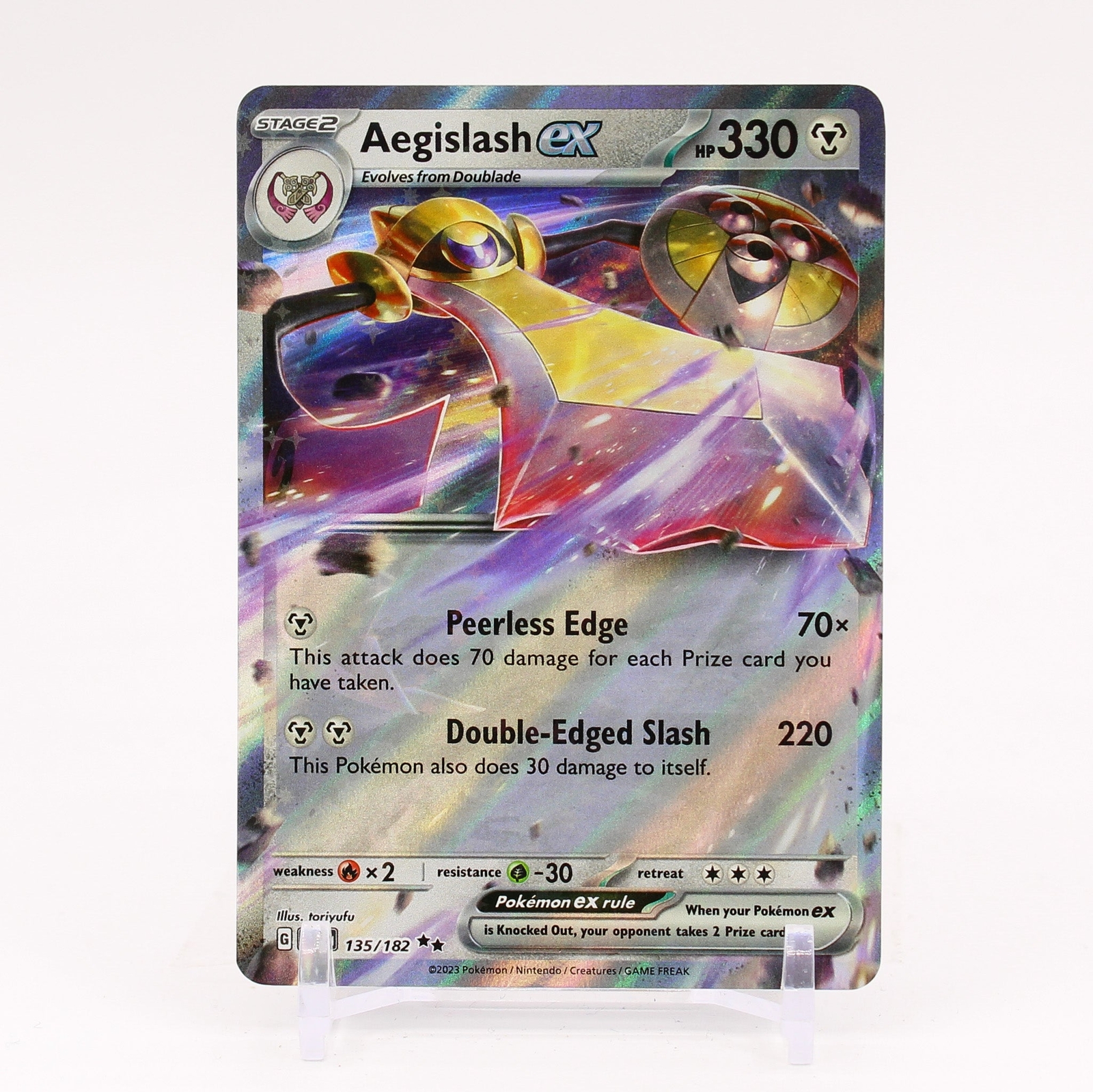 Aegislash ex - 135/182 Paradox Rift Double Rare Pokemon - NM/MINT | eBay