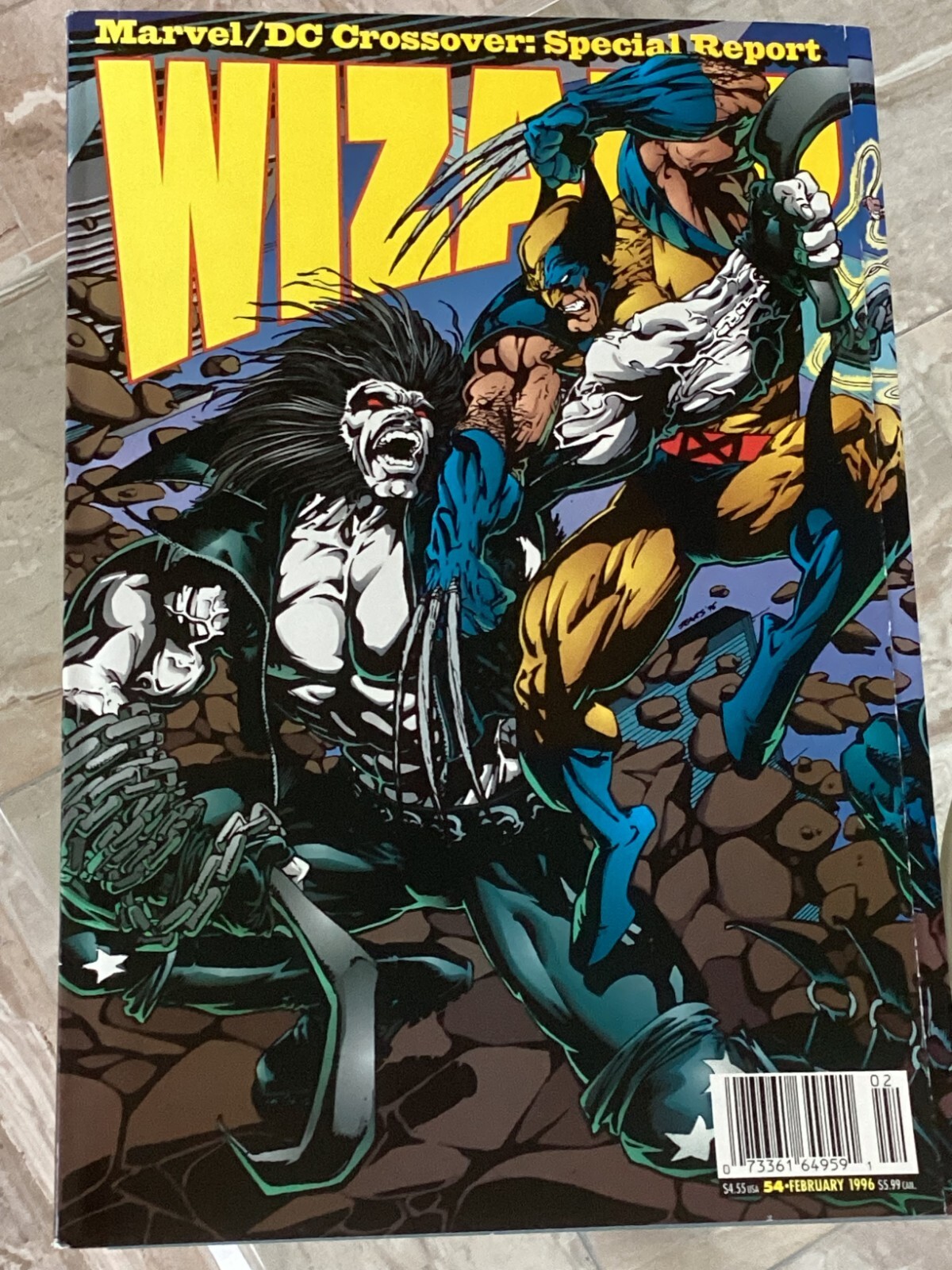 VTG 1996 Wizard Magazine #54 Lobo & Wolverine Cover WITH POSTER | eBay