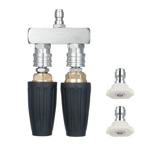 Quick Connect Dual Pressure Nozzle Tips 2-in-1 Turbo 4000 PSI Power ...