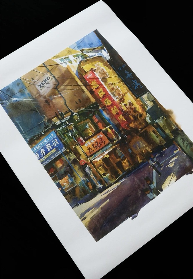 Devon Rodriguez - JAPAN - WATERCOLOR PRINT - YORU NO HIKARI (LIMITED ...