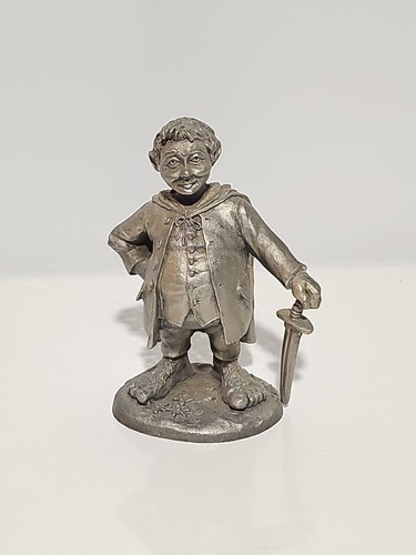 Pewter Lord of the Rings Frodo Baggins with Sword-Ray Lamb 1978 ...
