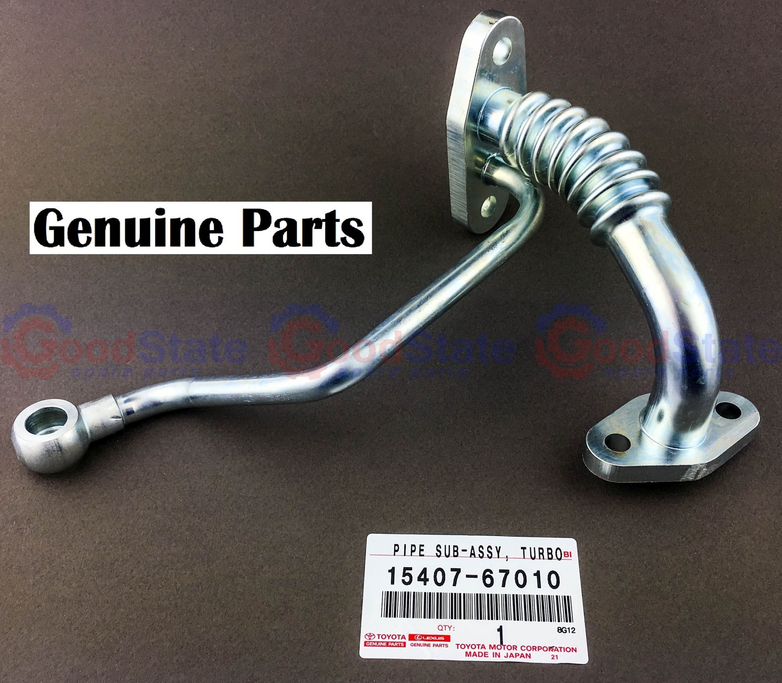 Genuine Hilux Surf KZN185 KZN130 1KZ Turbo Oil Drain Feed Supply Pipe ...