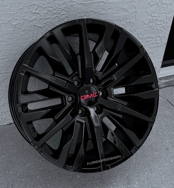 GLOSS BLACK GMC SIERRA DENALI WHEELS SET 20X9" FITS: 1999-2021 | eBay