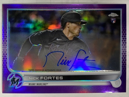 2022 Topps Chrome - Rookie Autographs Purple Refractor #RA-NF Nick ...