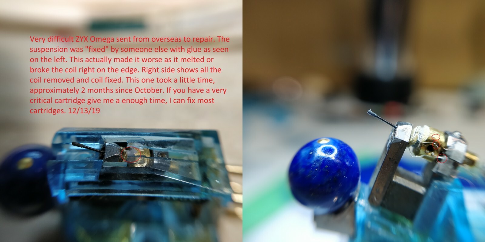 ZYX & Monster Cable MC Cartridge Repair Service w/ Boron Microridge | eBay