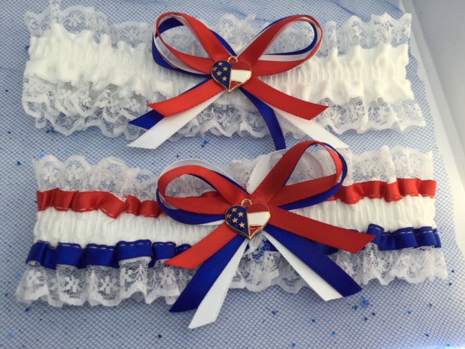 Old GloryStars & Stripes US Patriotic Brides Wedding garter all sizes ...