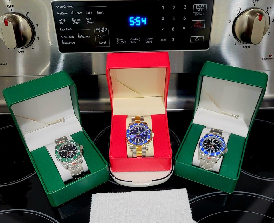 MOD 41MM Submariner Blue Dial Men's Watch | eBay