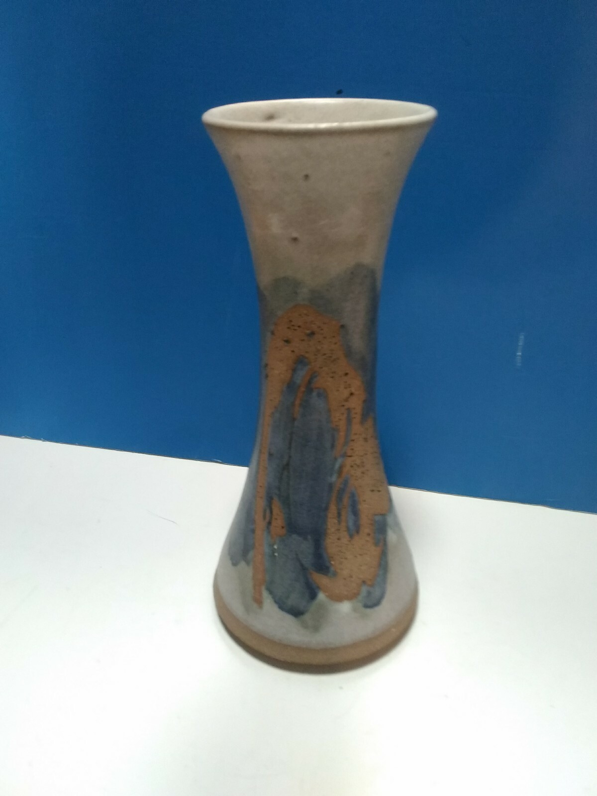 Tall Handmade Pottery Flower Vase 8 3/4" Tall | eBay