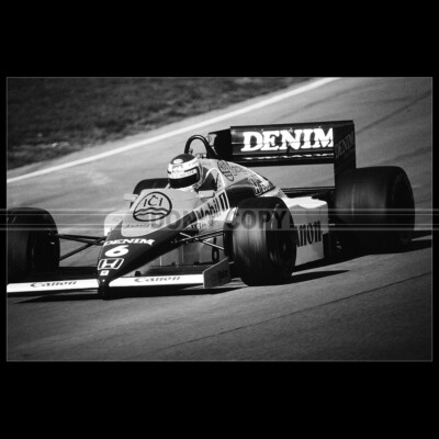 Photo A.023798 WILLIAMS FW10 KEKE ROSBERG GRAND PRIX F1 BRANDS HATCH ...
